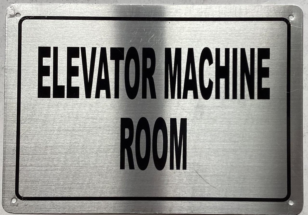 elevator room signs