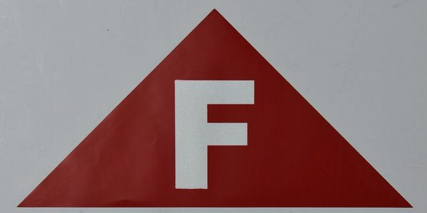 FLOOR TRUSS IDENTIFICATION Sign (STICKER TRIANGLE)