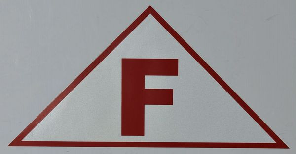 FLOOR TRUSS IDENTIFICATION SIGN (STICKER ) (WHITE)