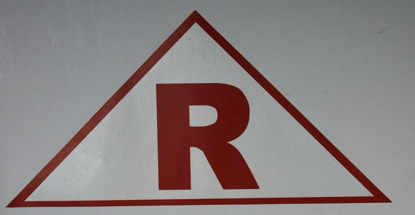 ROOF TRUSS IDENTIFICATION SIGN (STICKER ) WHITE