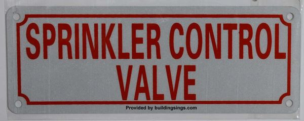SPRINKLER CONTROL VALVE Sign