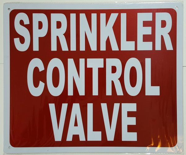 SPRINKLER CONTROL VALVE SIGN