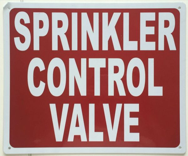 SPRINKLER CONTROL VALVE SIGN