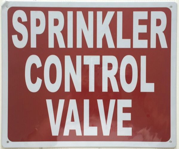 SPRINKLER CONTROL VALVE SIGN