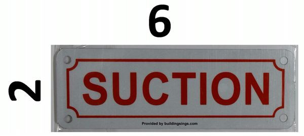 SUCTION Sign