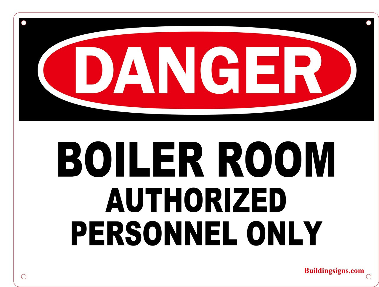 BOILER ROOM SIGN