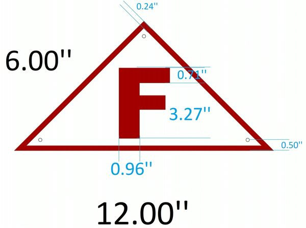 FLOOR TRUSS IDENTIFICATION SIGN- REFLECTIVE !!! (ALUMINUM SIGNS WHITE)