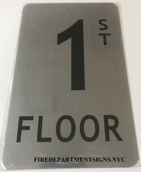 FLOOR NUMBER Sign - 1ST FLOOR Sign