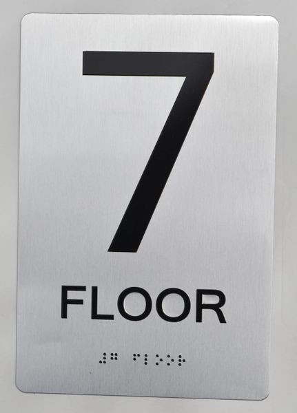 7th FLOOR ADA Sign -Tactile Signs The sensation line