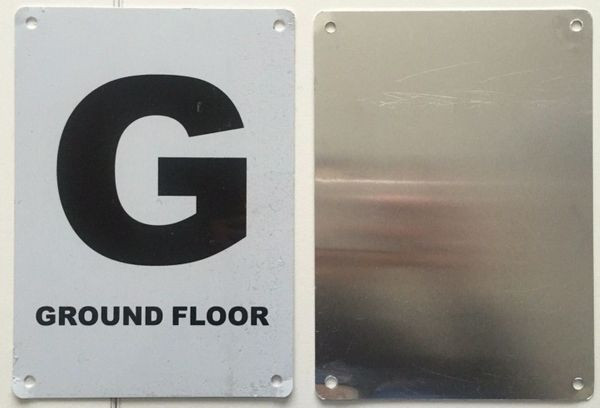 FLOOR NUMBER GROUND (G) Sign