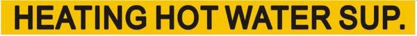 HOT WATER RETURN SIGN