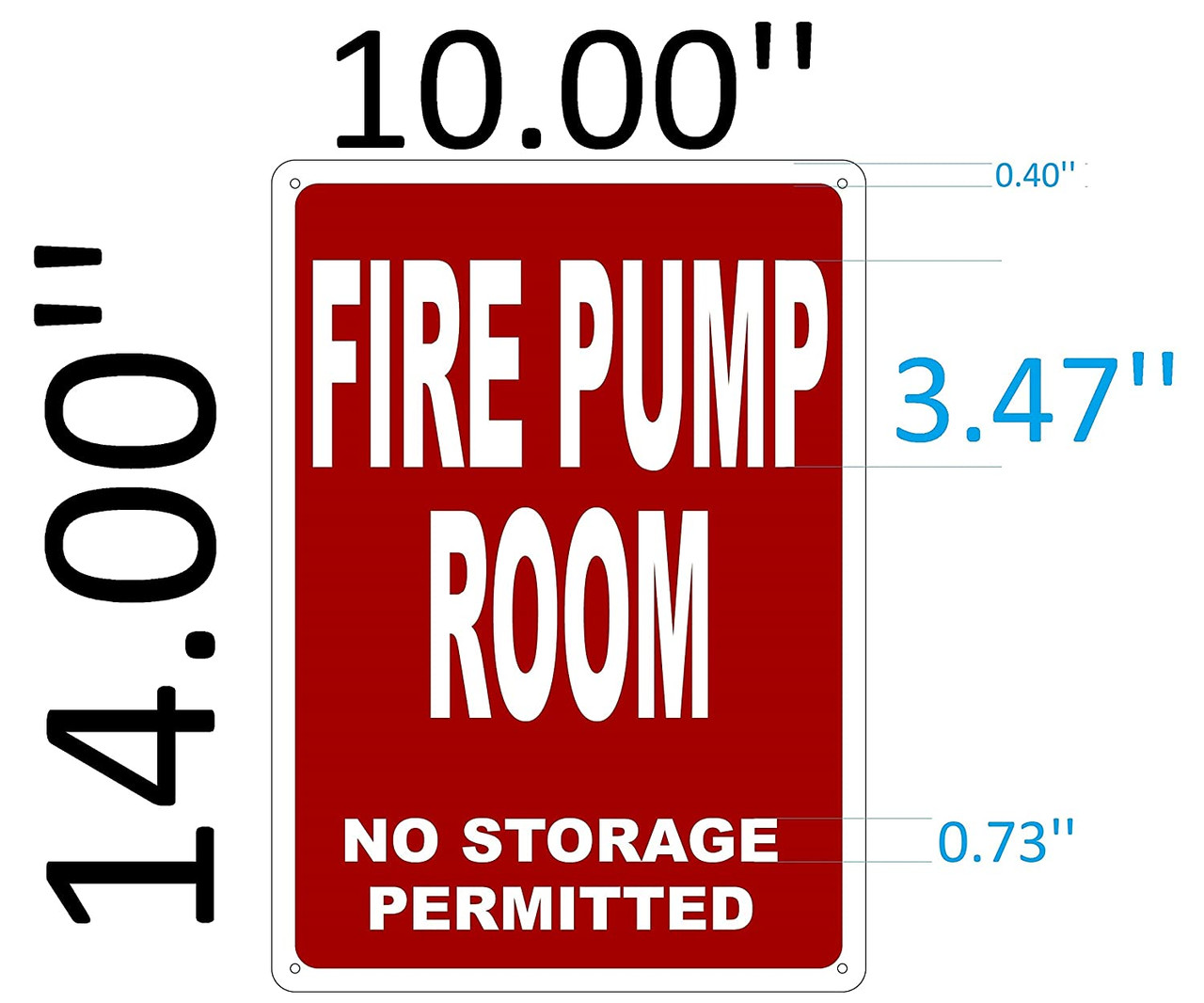 FIRE PUMP ROOM SIGN