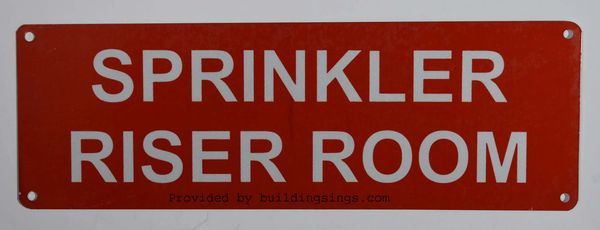 SPRINKLER RISER ROOM SIGN