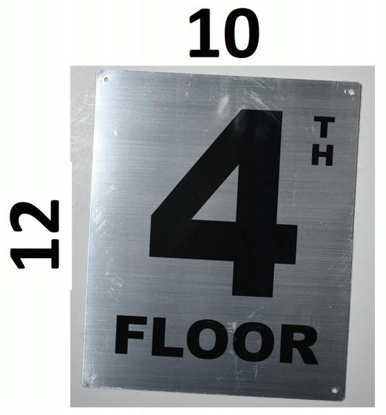 4th Floor Sign