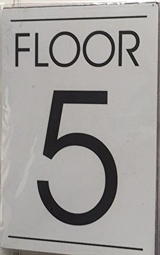 FLOOR NUMBER SIGN - 5TH FLOOR SIGN