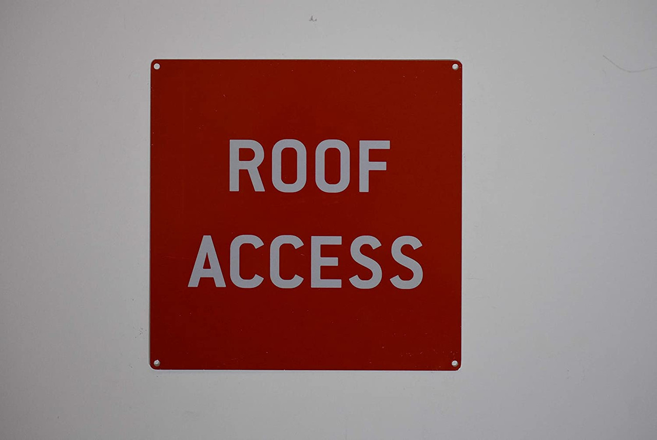 Roof Access Sign