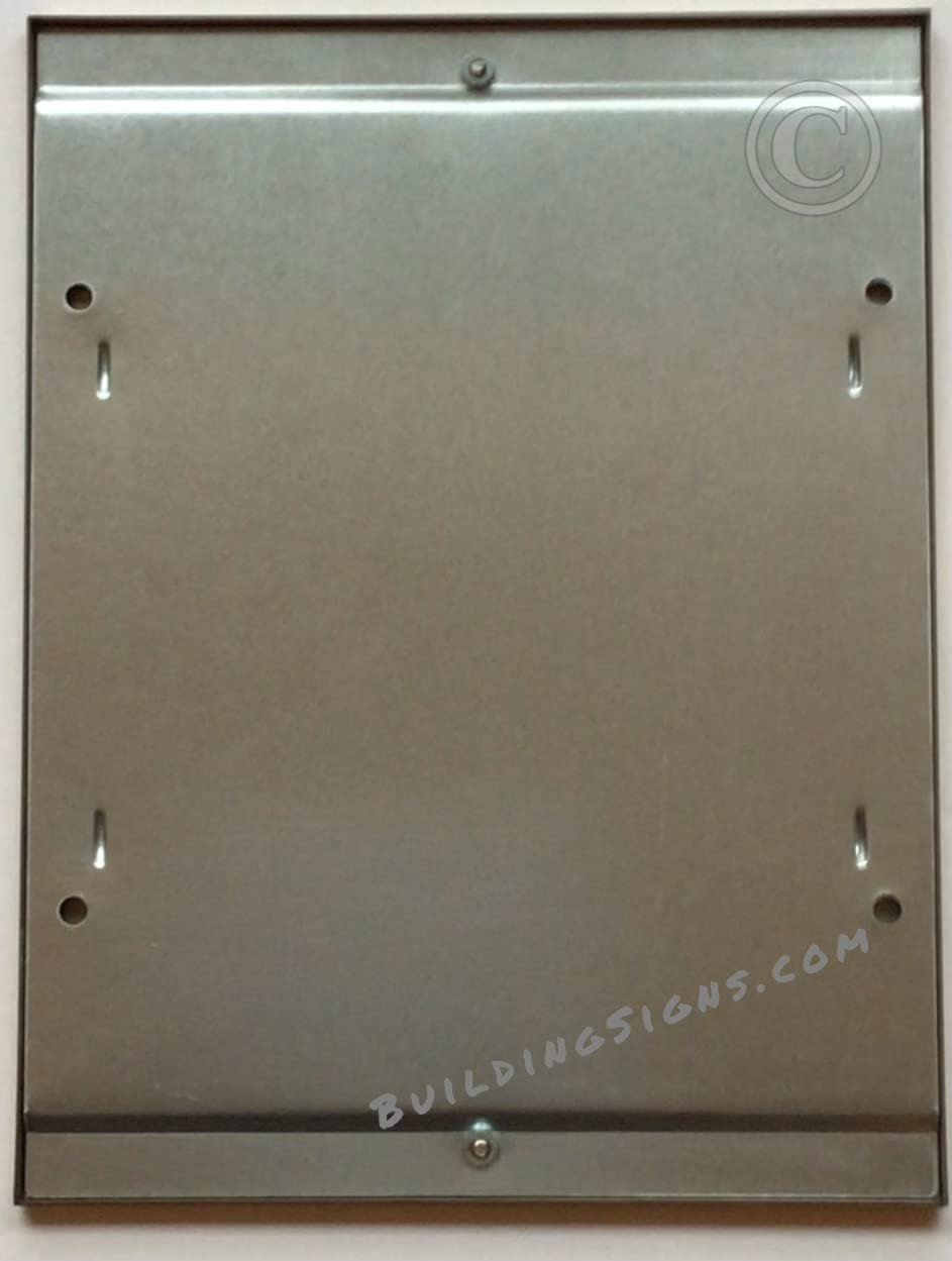 BUILDINGSIGNS.COM Elevator certificate frame 6x9 (Lockable Gold ...