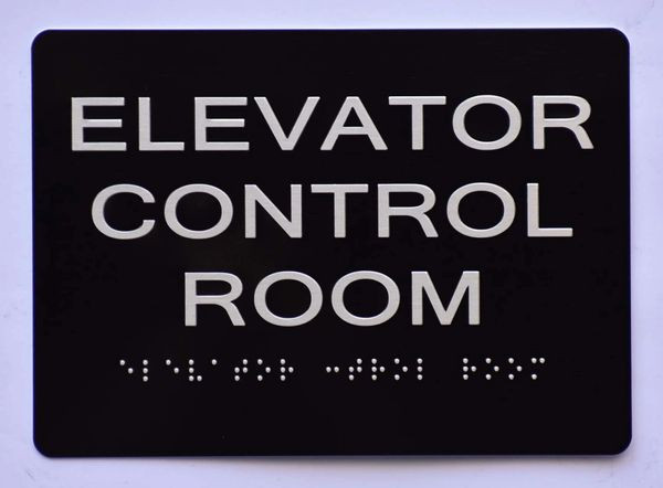ELEVATOR CONTROL ROOM SIGN ADA