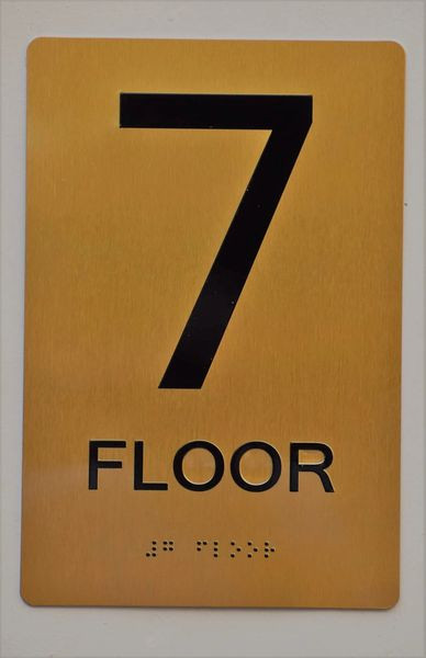 7th FLOOR SIGN ADA Tactile Signs