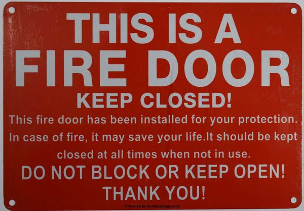 FIRE DOOR SIGN