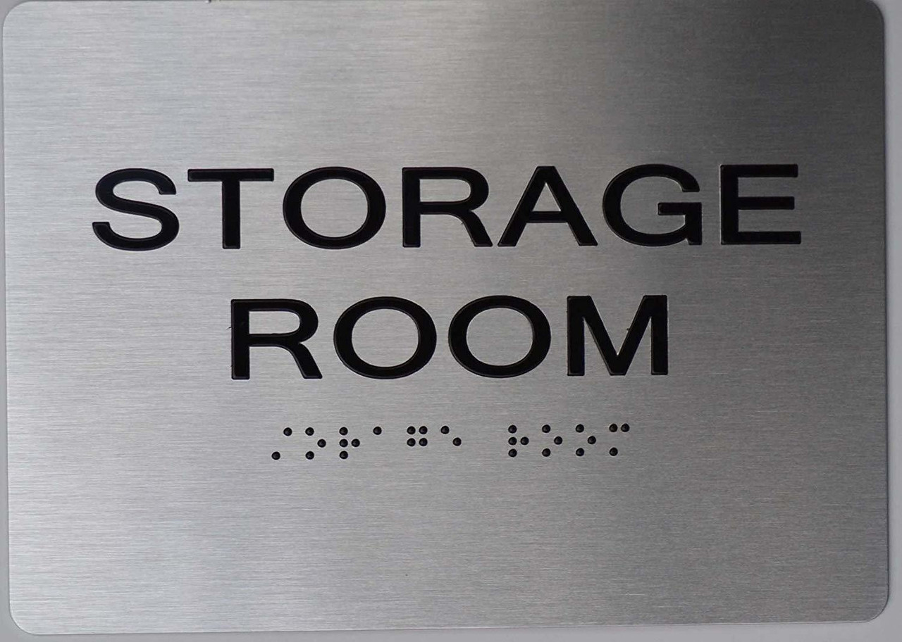 Storage Room ADA Sign -Tactile Signs The Sensation line