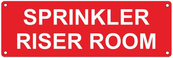 SPRINKLER RISER ROOM SIGN