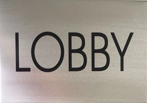FLOOR NUMBER Sign - LOBBY Sign