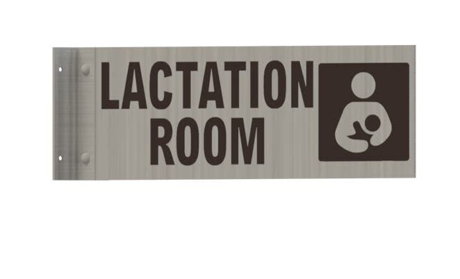 Lactation Room Sign -Two-Sided/Double Sided Projecting, Corridor and ...