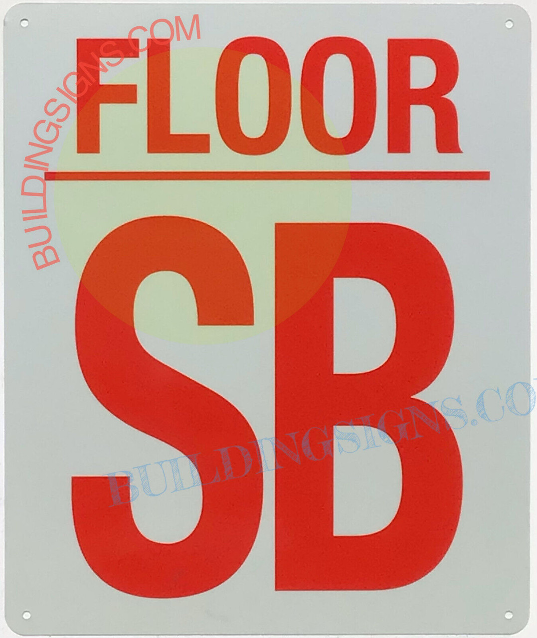SB FLOOR SIGN (10x12,White,Aluminum) - HPD-SIGNS.COM