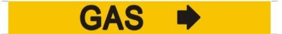 GAS RIGHT ARROW SIGN