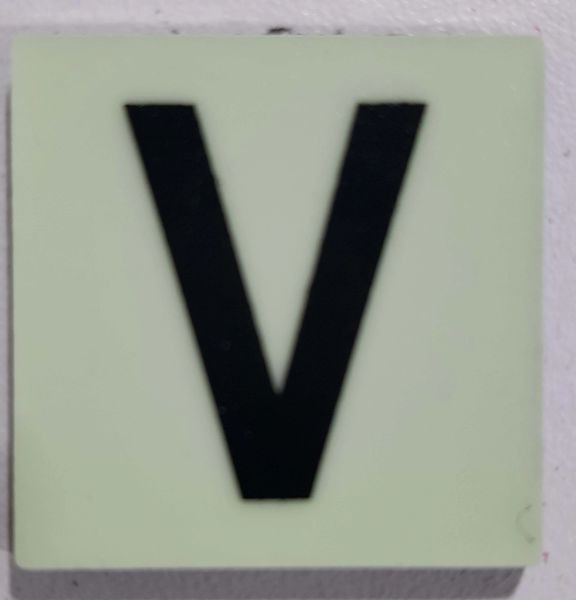 Glow in dark Number V sign The Liberty Line (Aluminum SIGNS 1x1, 3 RCNY ...