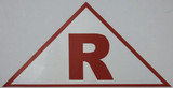 ROOF TRUSS IDENTIFICATION SIGN (STICKER ) WHITE