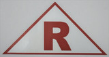 ROOF TRUSS IDENTIFICATION SIGN (STICKER ) WHITE