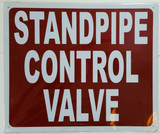 STANDPIPE CONTROL VALVE SIGN