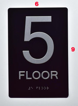 5th FLOOR SIGN ADA -Tactile Signs