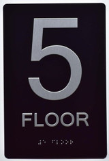 5th FLOOR SIGN ADA -Tactile Signs