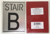 FLOOR NUMBER Sign - STAIR B Sign