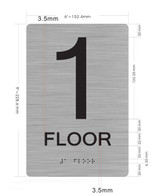 1ST FLOOR Sign -Tactile Signs Tactile Signs -The sensation line