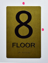 8th FLOOR SIGN Tactile Signs