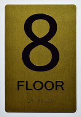 8th FLOOR SIGN Tactile Signs