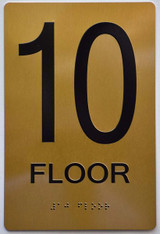 10th FLOOR Sign -Tactile Signs Tactile Signs