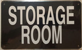 STORAGE ROOM SIGN BLACK