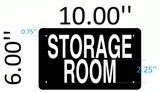 STORAGE ROOM SIGN BLACK
