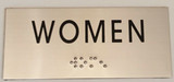 WOMEN Sign -Tactile Signs