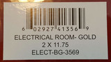ELECTRICAL ROOM SIGN - GOLD ALUMINUM