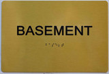 BASEMENT Sign -Tactile Signs