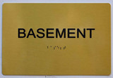 BASEMENT Sign -Tactile Signs