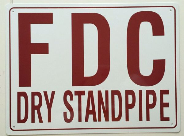 FDC DRY STANDPIPE Sign