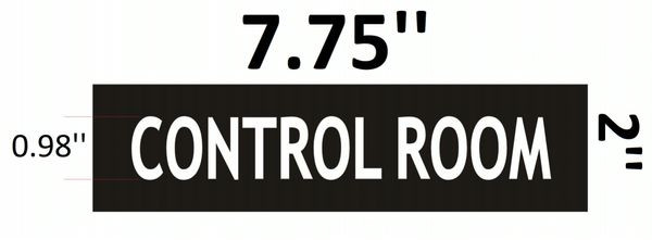 CONTROL ROOM Sign