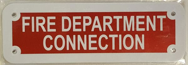 FIRE DEPARTMENT CONNECTION SIGN